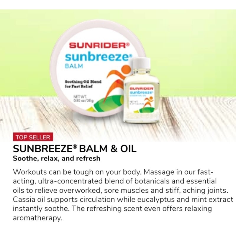 Sunrider SunBreeze Essential Oil 5ml / Balm | Shopee Singapore