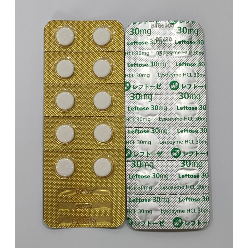 Leftose Tablets 30mg 50's (loose pack without box) | Shopee Singapore