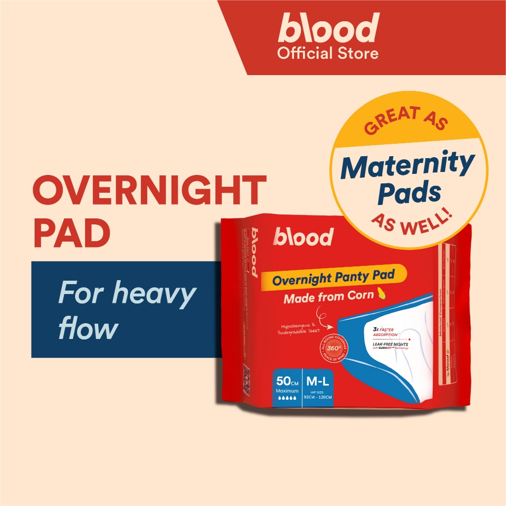 Blood Overnight Panties Sanitary Pads [Suitable as Maternity Pad ...