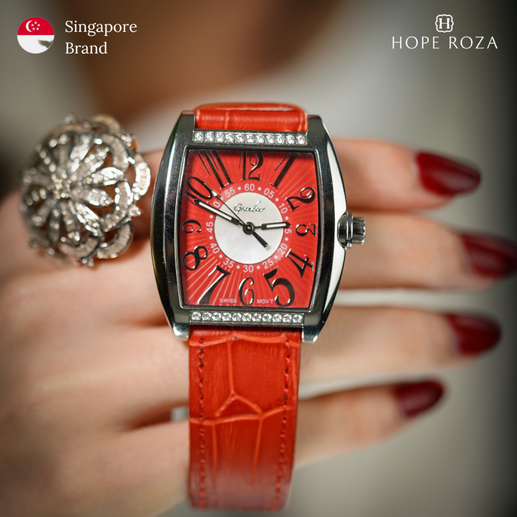 Hope Rosa Calibre Women's Red Watch Mother of Pearl G14502R | Shopee ...