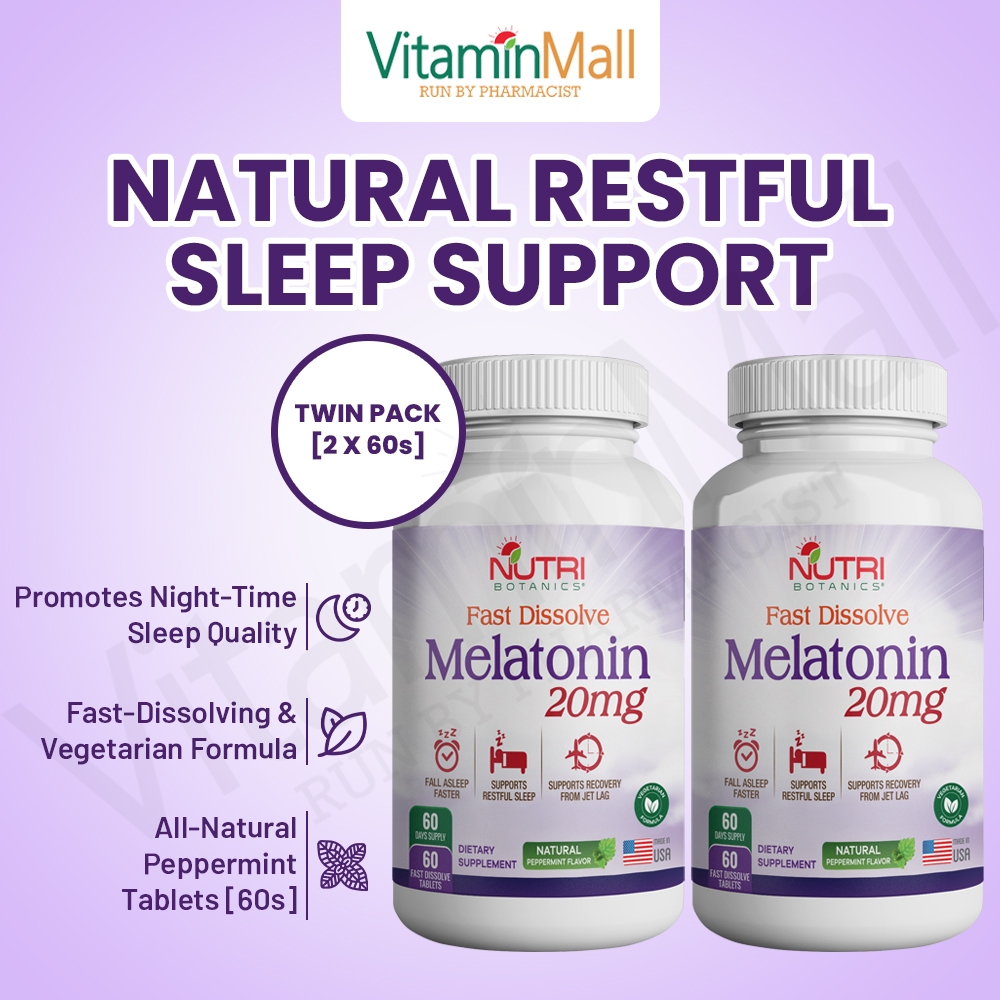 [TWIN PACK] NB Melatonin 20mg Fast Dissolve Tablet - Faster Acting Than ...
