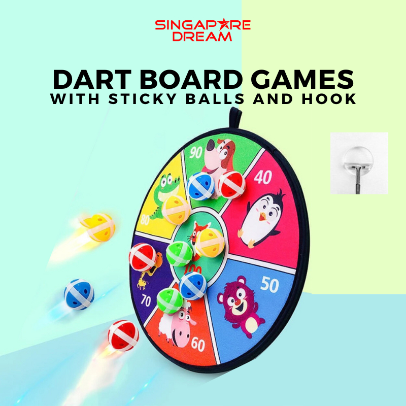 Children Dart Board Games Sticky Ball Interactive Dartboard Slingshot ...