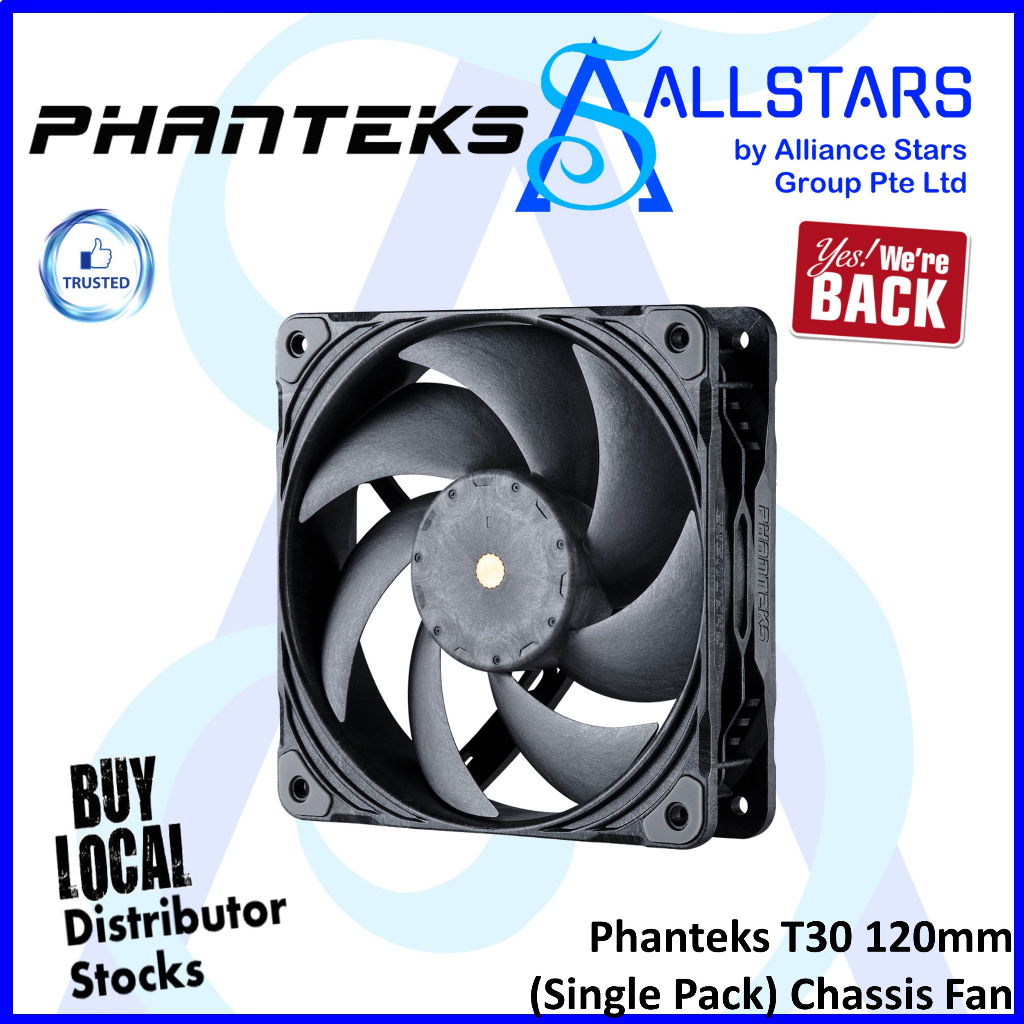 (ALLSTARS : We are Back Promo) Phanteks T30 120mm (single pack) Chassis ...