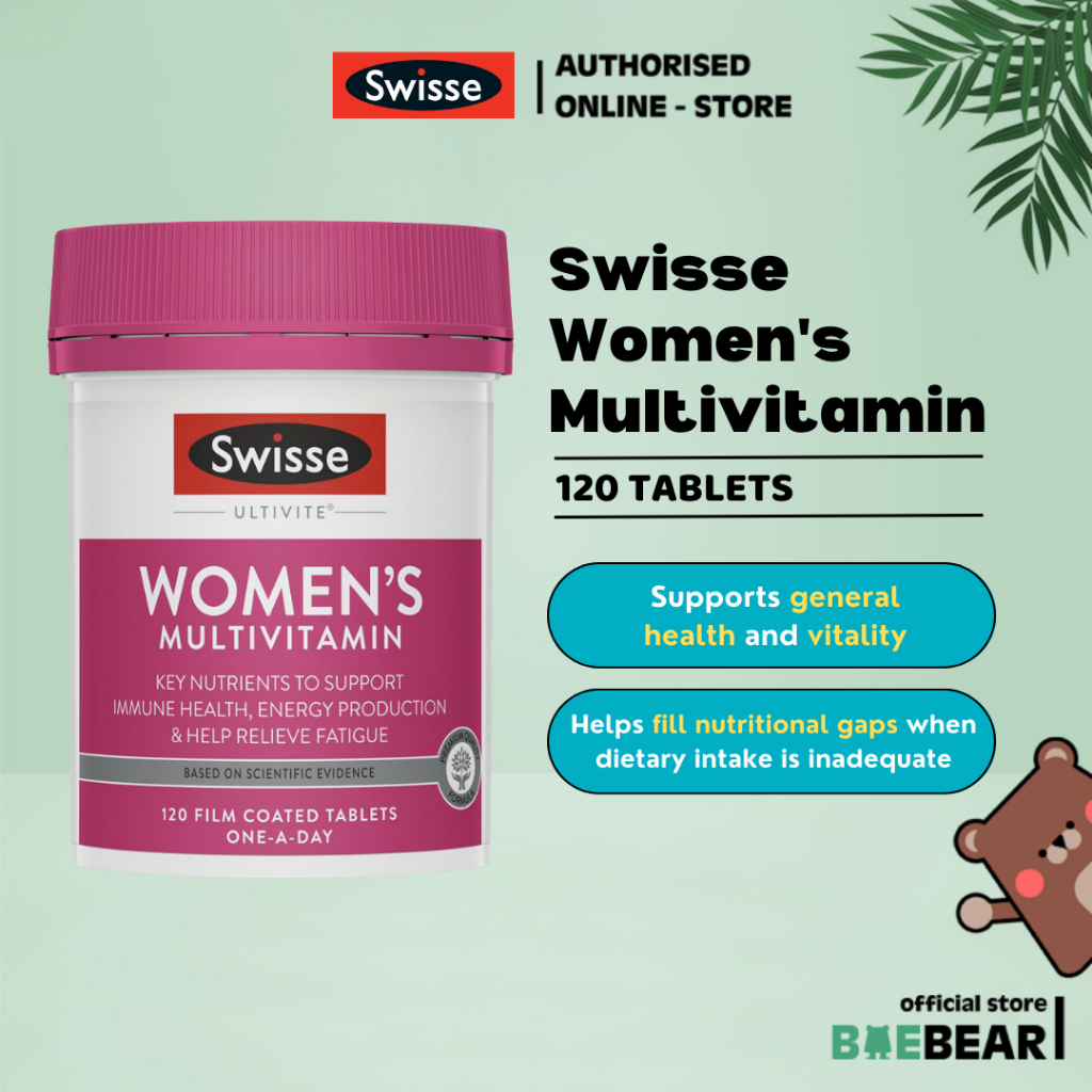 Swisse Women's Ultivite Multivitamin 60 / 120 Tablets [Energy | Stamina ...