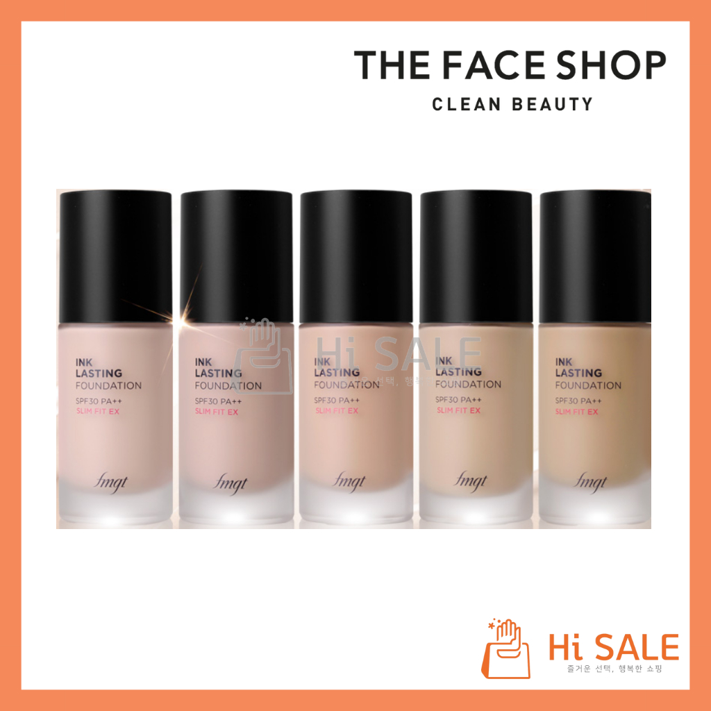 THE FACE SHOP fmgt Ink Lasting Foundation Slim Fit EX 30ml | Shopee ...