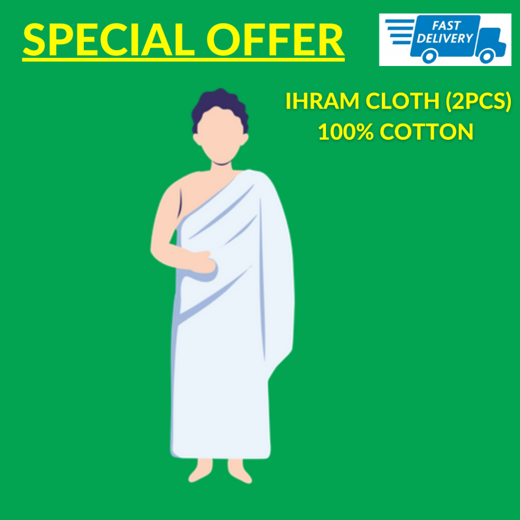 IHRAM for hajj/umrah 2 pcs 100% cotton | Shopee Singapore