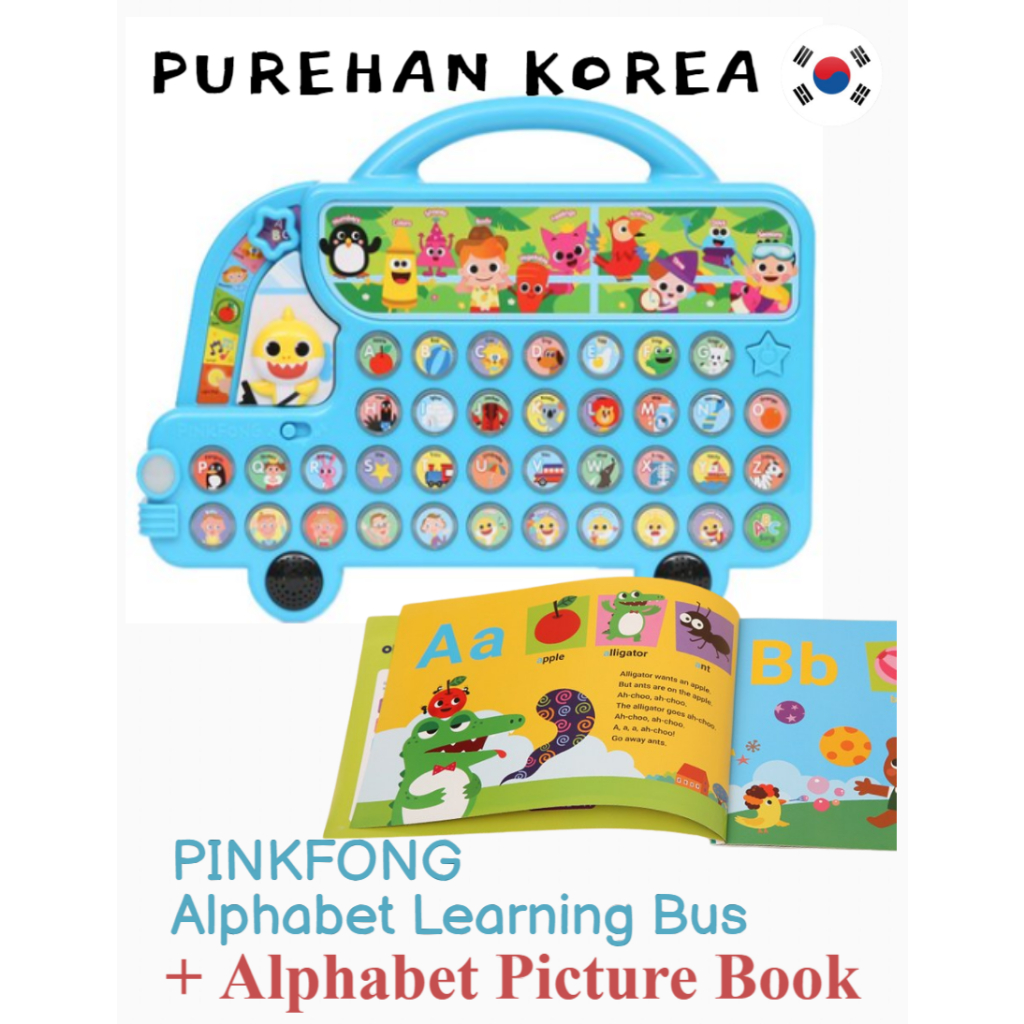 [PINKFONG] Babyshark Alphabet Bus Kids Learning English Phonics Toy ...