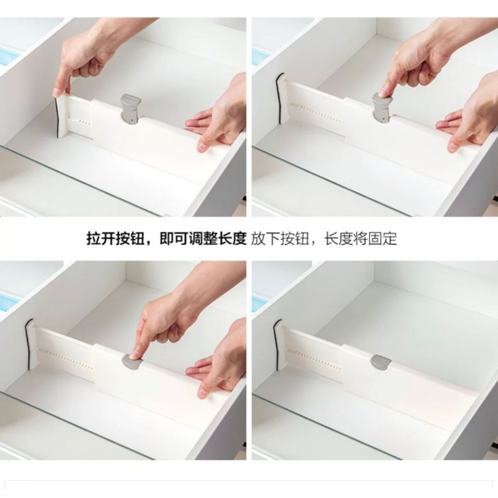 【SG Ready Stock】 Retractable Kitchen Drawer Divider, Expandable ...