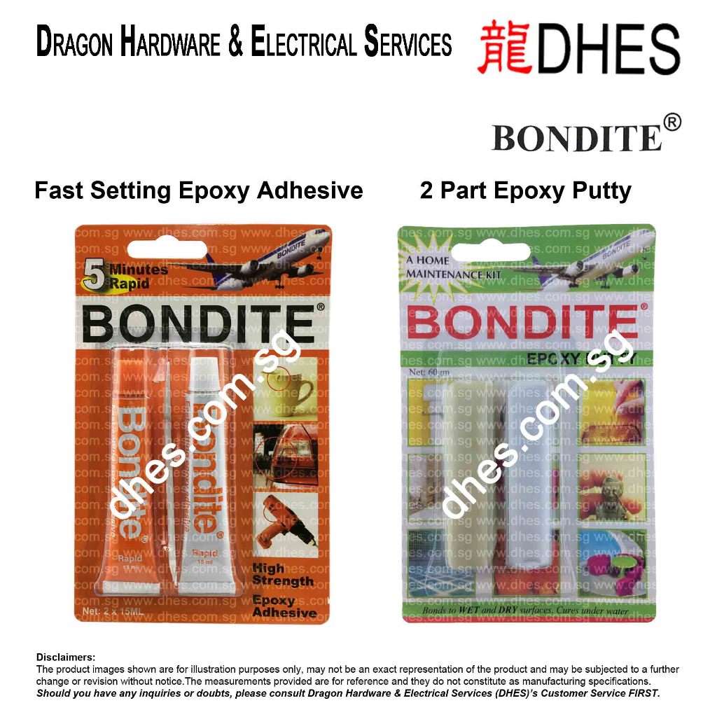 Bondite 2 Parts Epoxy Putty Fast Setting Epoxy Adhesive Fast Strong And ...