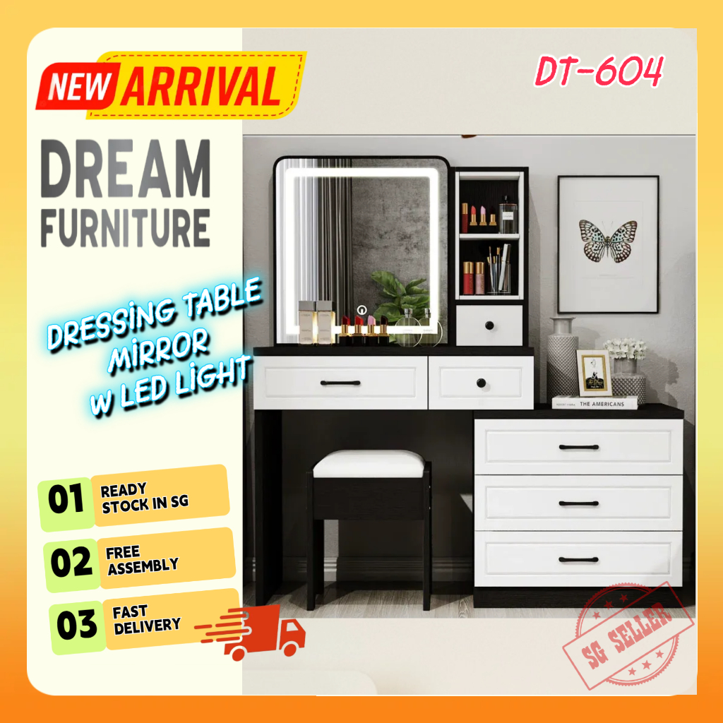 [DF2U - SG Seller / Ready Stock / Fully Assembled] Dressing Table with ...