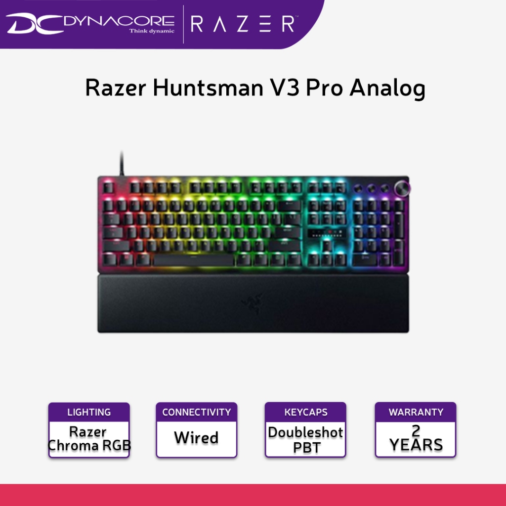 Razer Huntsman V3 Pro Analog Optical Esports Mechanical Gaming Keyboard ...