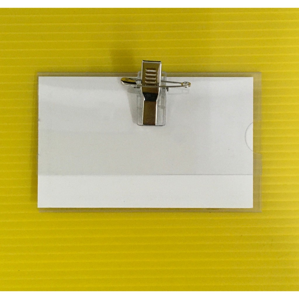 Name Badge With Clip & Safety Pin (50's/box) | Shopee Singapore