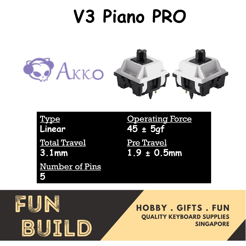 Akko Switches for Mechanical Keyboard ( Akko Custom Switches Jelly POM ...