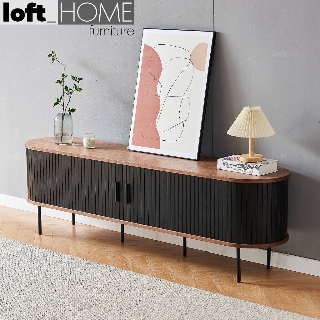 Loft Home Modern Wood TV Console HARPER | Shopee Singapore