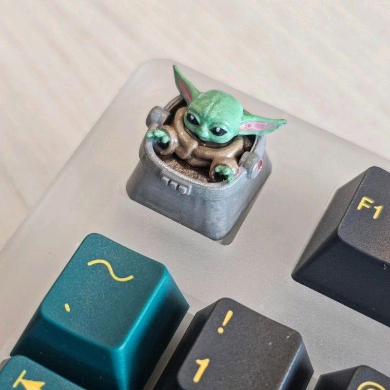 [In Stock] Star Wars Mandalorian Baby Yoda Grogu Artisan Keycap ...