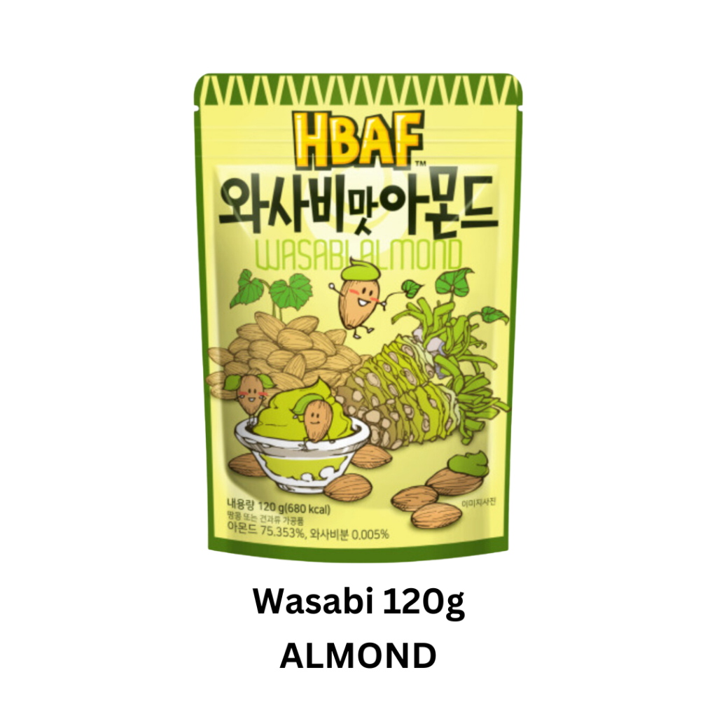 [SG Stock] HBAF Almonds 120g Honey Butter / Wasabi / Baked Corn / Garlic Bread / Caramel ...