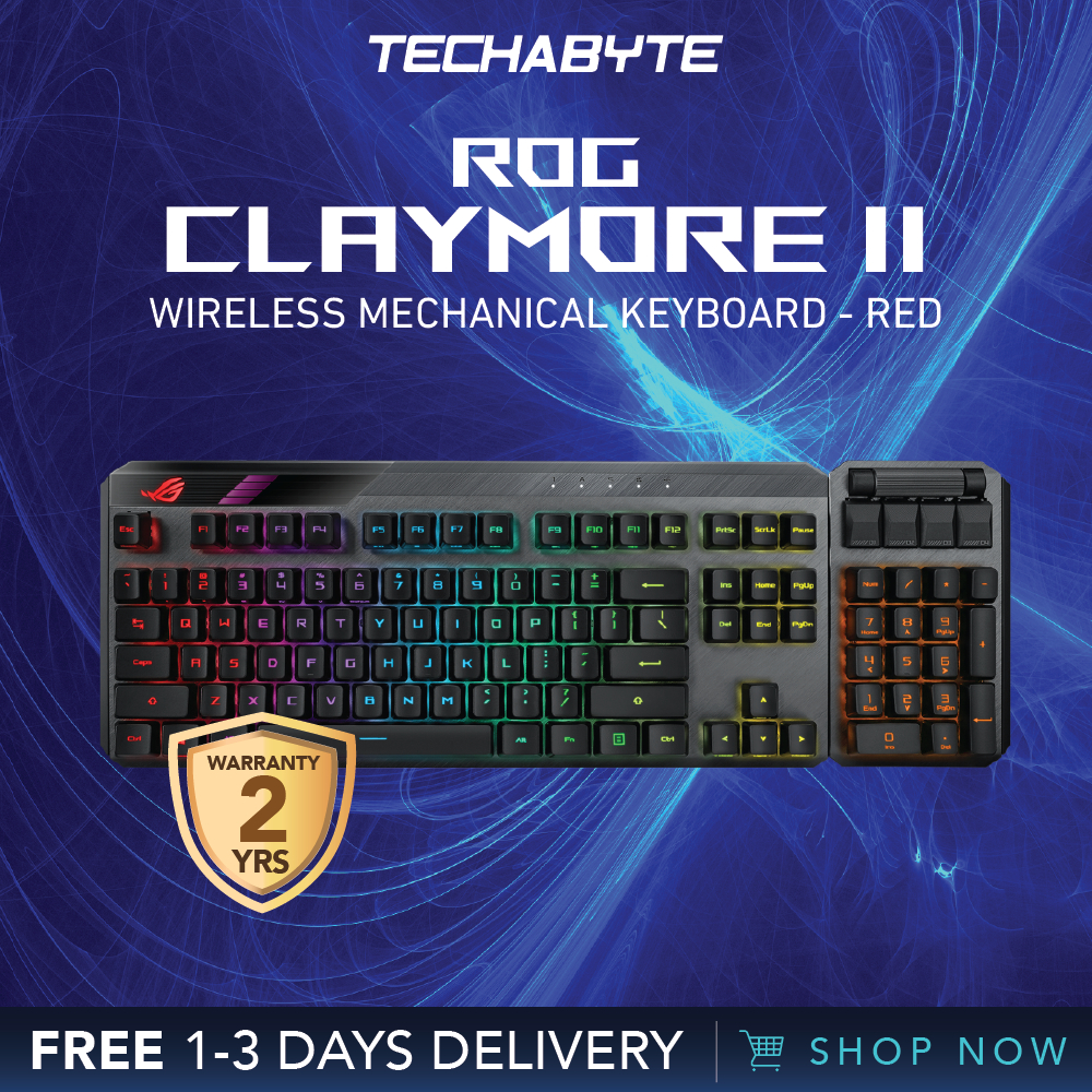 ASUS Claymore II Wireless Mechanical Keyboard | Shopee Singapore