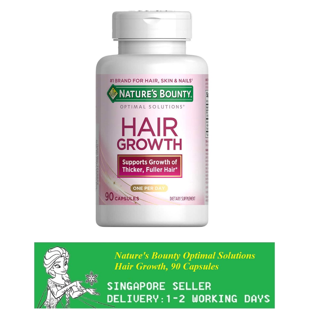 Nature's Bounty Optimal Solutions Hair Growth, 90 Capsules(Exp:08/2025 ...