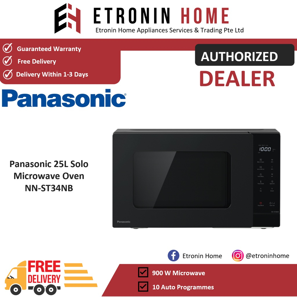 Panasonic 25L Microwave Oven NN-ST34NBYPQ | Shopee Singapore