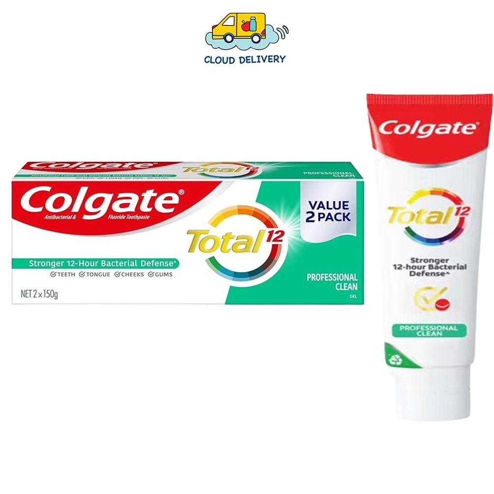Colgate Toothpaste Total 12 Twin Pack (2 x 150g) | Shopee Singapore