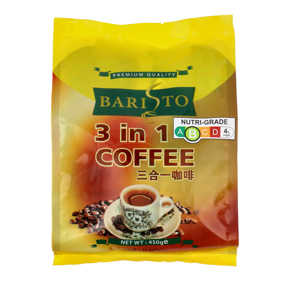 Baristo (Ebenezer Coffee) 3 in 1 Instant Coffee Sachets 18g x 25 ...