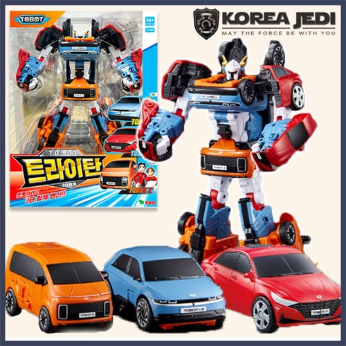 TOBOT TRITAN - X Y Z 3 stage Combined Robot Toy Play Set Hyundai 3 Type ...