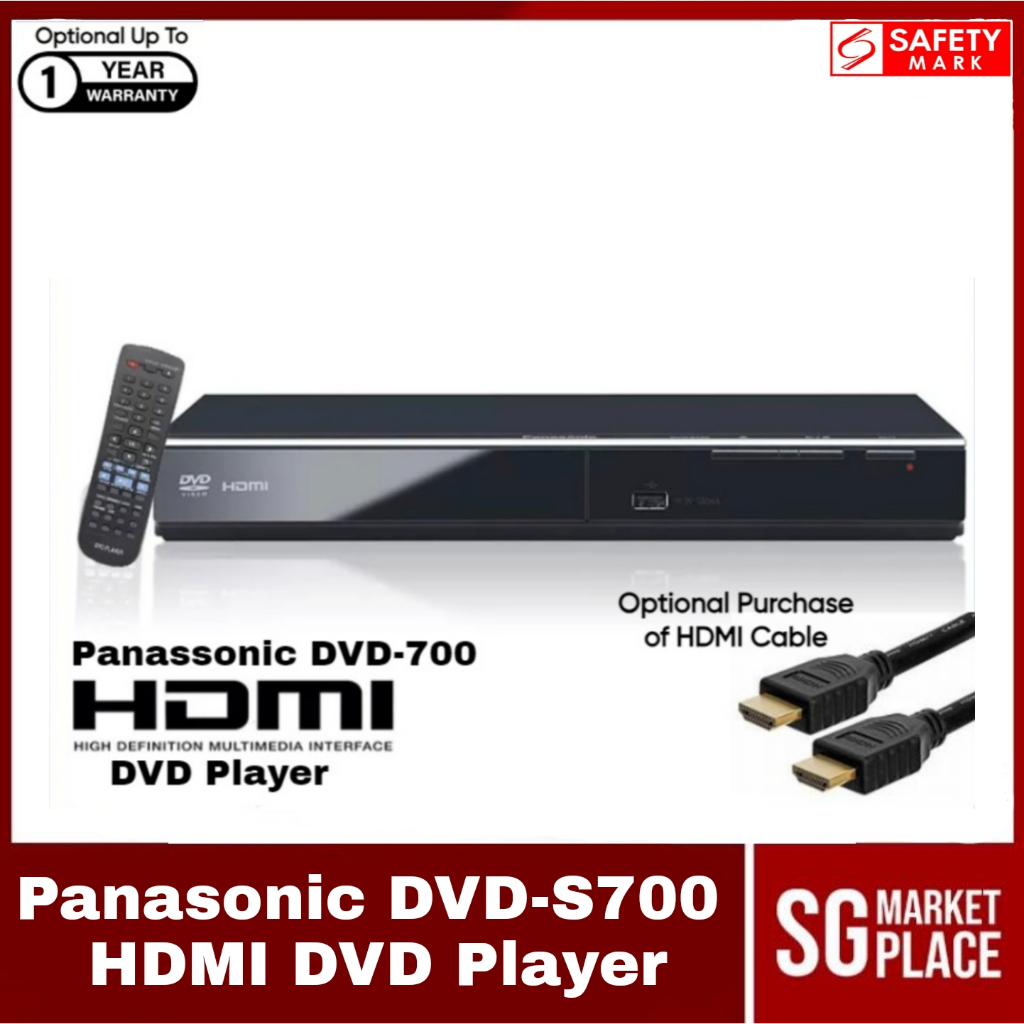 Panasonic DVD-S700 HDMI DVD Player. 1080p Up-Conversion. CD Ripping ...