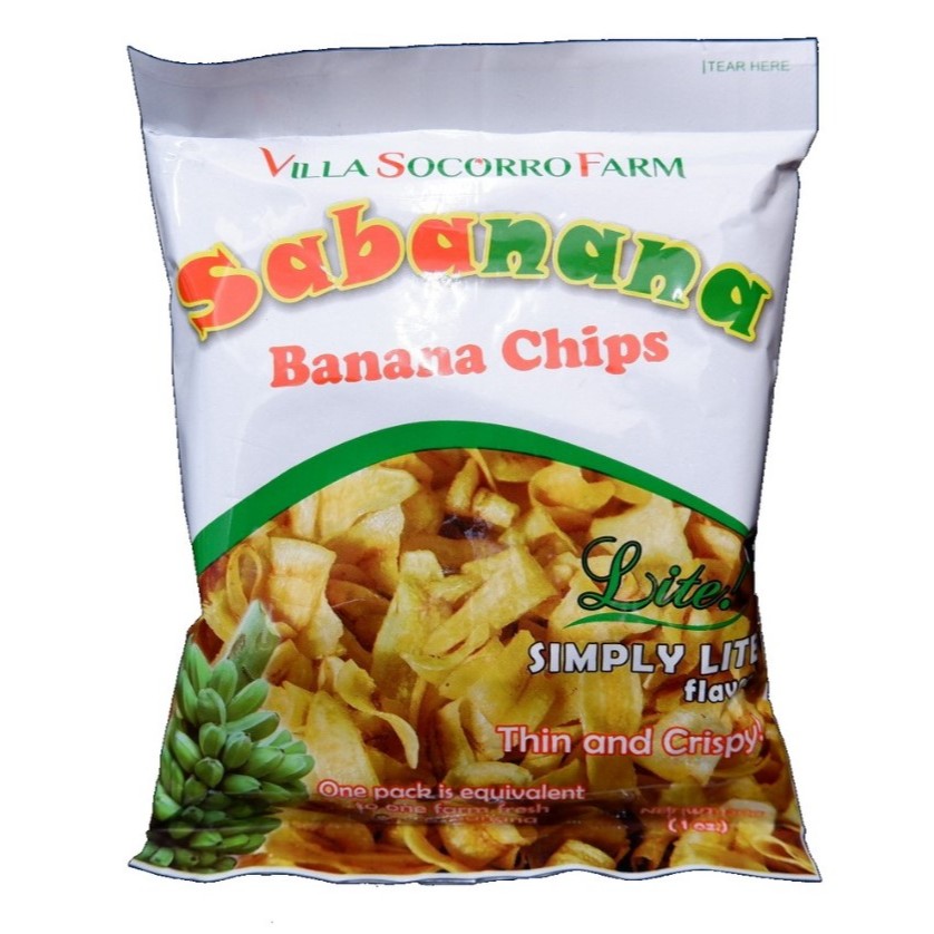 Philippines Sabanana Simply Lite Flavor Original Banana Chips 100g ...