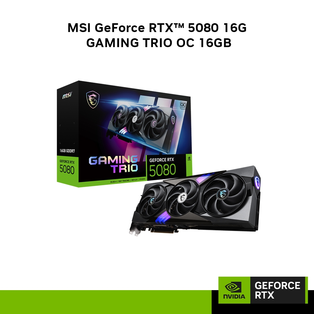 MSI GeForce RTX™ 5080 16G GAMING TRIO OC 16GB Graphics Card / RTX 5080 ...