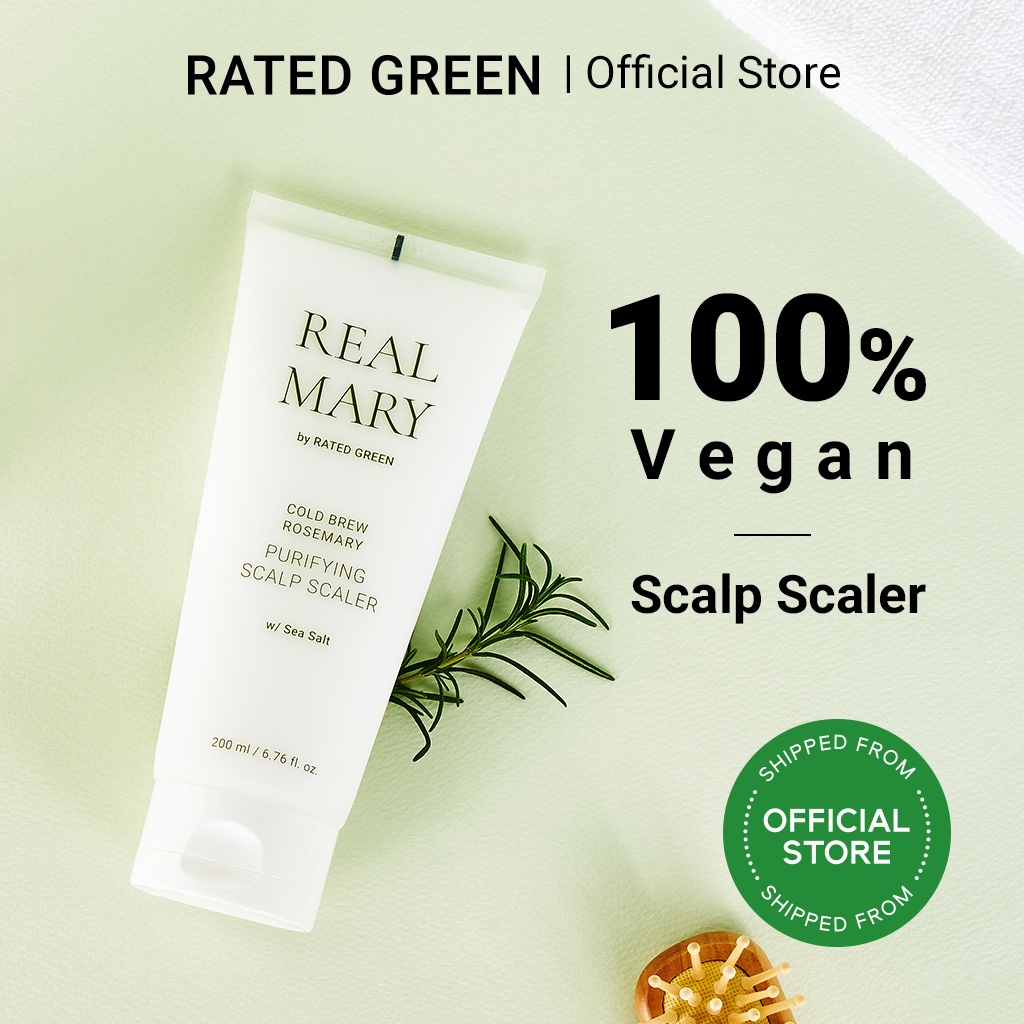 [Rated Green] Scalp Scaler for Oily, Flaky Scalp - Rosemary & Sea Salt ...