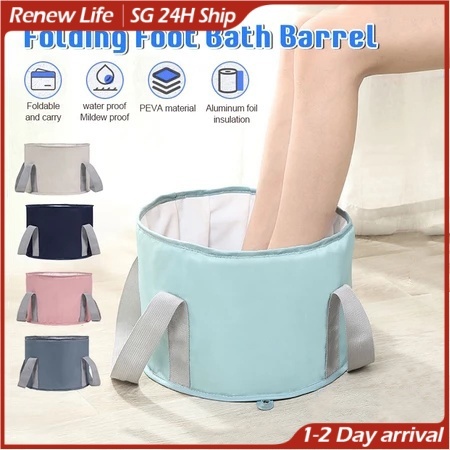 【SG】Portable Extended Height Foldable Foot Spa Bucket/Folding Pail ...