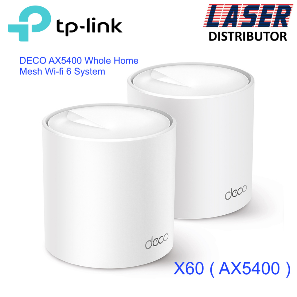 TP-Link AX5400 Whole Home Mesh Wi-Fi System DECO X60 | Shopee Singapore TP-Link AX5400 Whole Home Mesh Wi-Fi System DECO X60 | Shopee Singapore