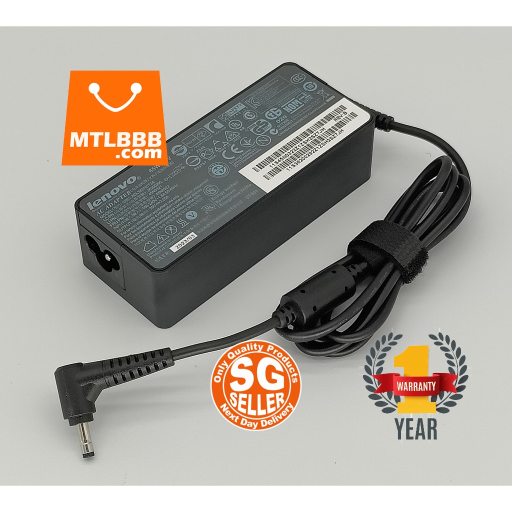 [LOCAL SELLER] Lenovo 20V 3.25A/ 2.25A 65W/45W Round Pin Power Adapter ...