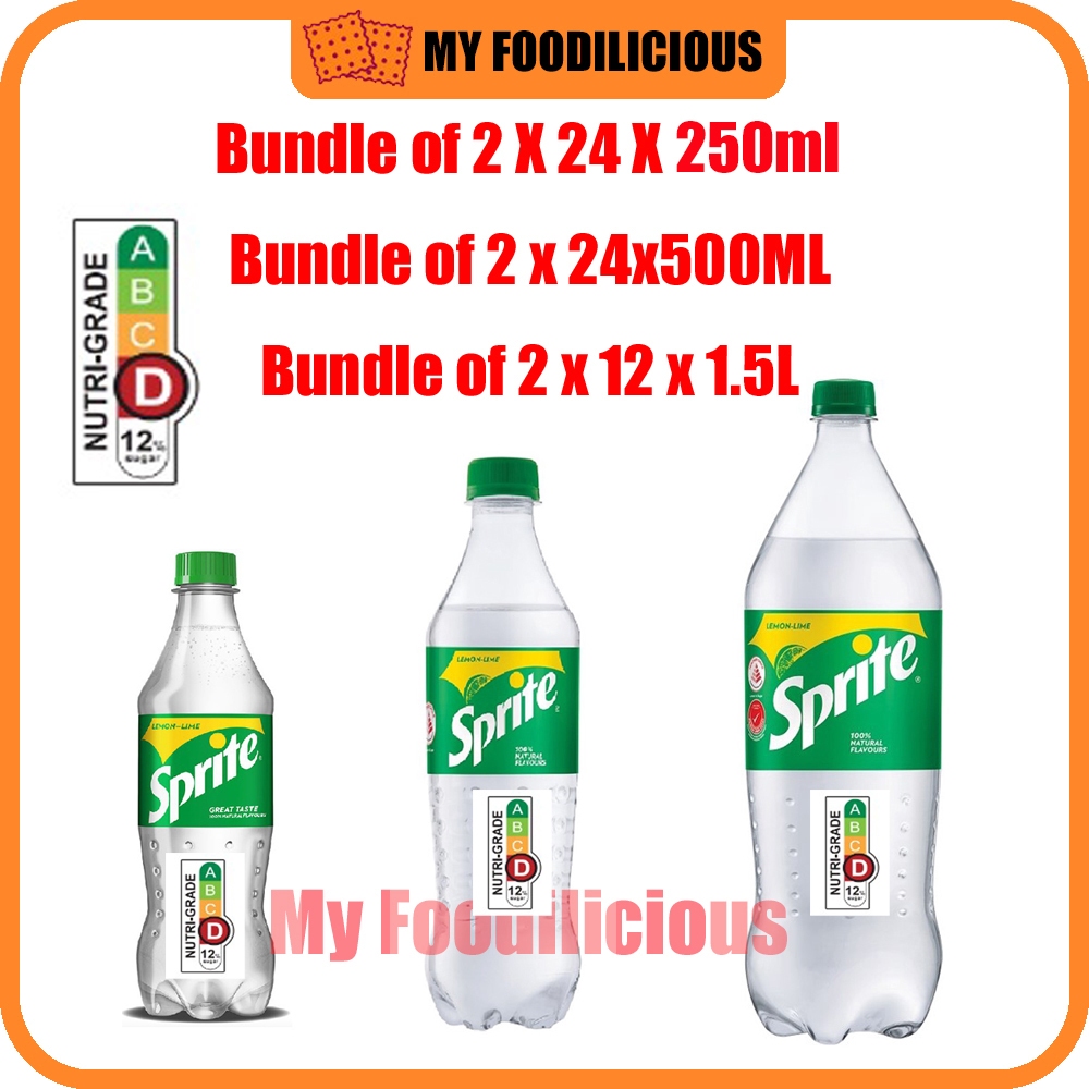 Sprite Bottle 24 X 250ML/ 24 X 500ML/12 x 1.5L | Shopee Singapore