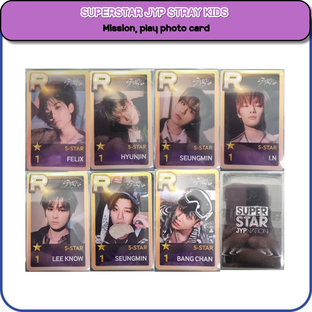 SUPERSTAR JYP GAME - STRAY KIDS Mission photo card | Shopee Singapore