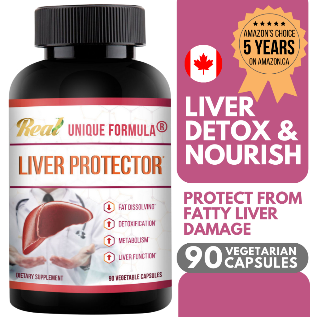 Real House Canada Liver Supplement Milk Thistle Curcumin 90 Capsules, Fatty Liver Detox Cleanse ...
