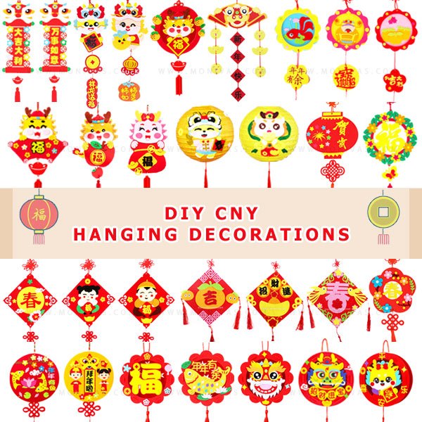 DIY Chinese New Year Hanging Decorations Creative CNY Crafting ...