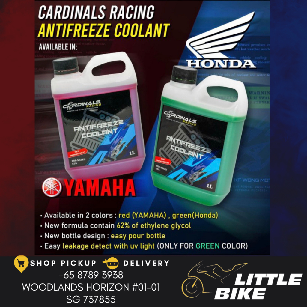 SG SELLER- Cardinals Racing Motorcycle motor bike antifreeze radiator ...