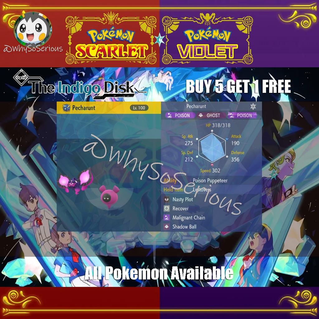 Pokemon Scarlet and Violet Event Battle Ready Pecharunt (Digital Game ...