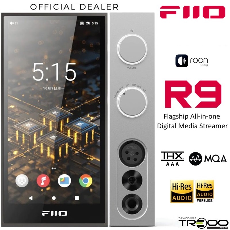 FiiO R9 MQA Wireless WiFi/Bluetooth, Wired Desktop All-in-One HiFi ...