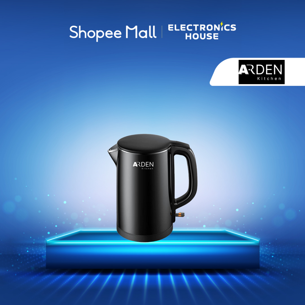 Arden Electric Kettle, Hot Water Boiler & Heater 1.8L Double Wall ...