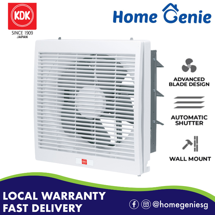 *New Model* KDK 20cm / 25cm / 30cm Louver Type Wall Mounted Ventilating ...