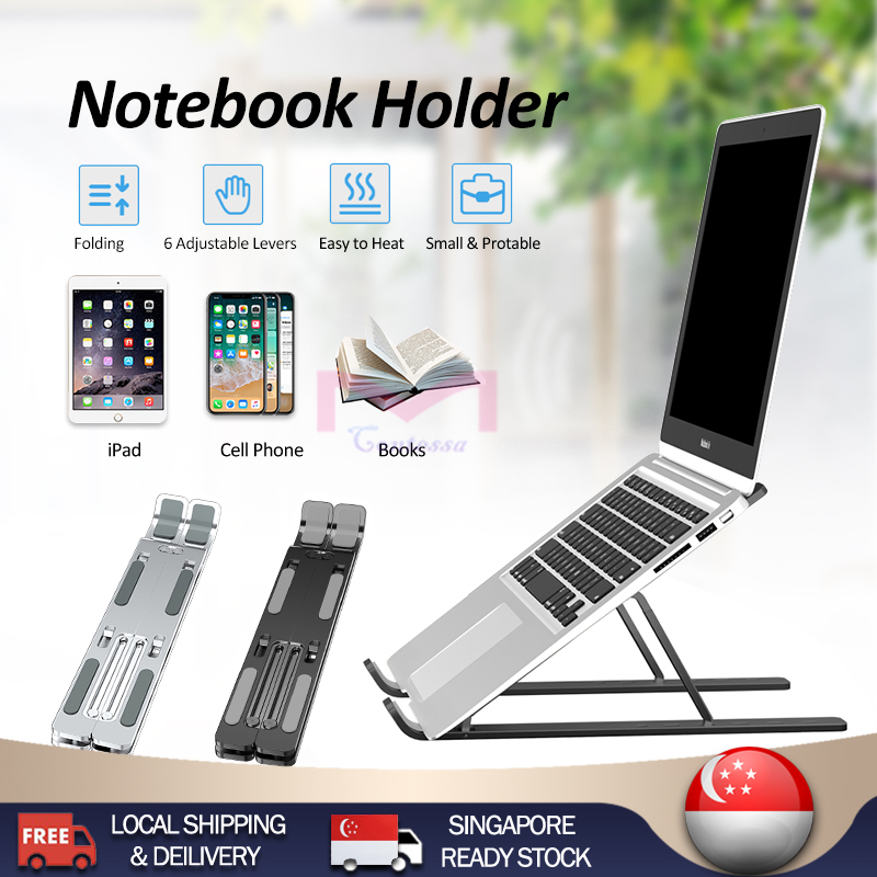 [SG Ready Stock]Laptop Stand Aluminium Laptop Holder Adjustable ...
