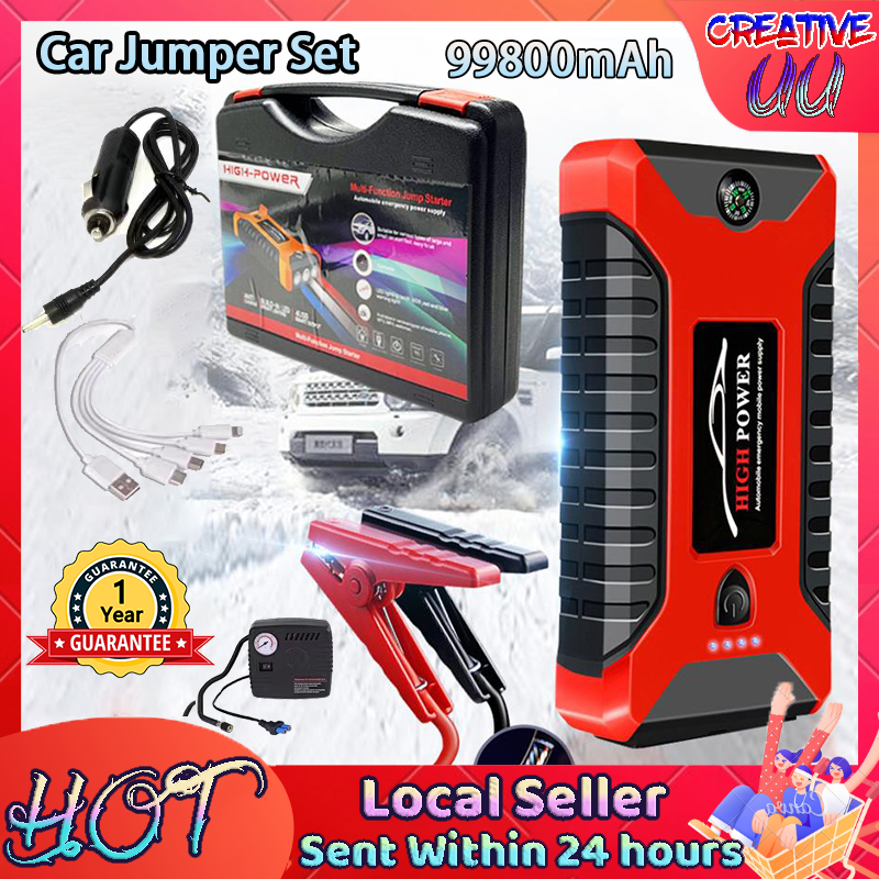 🔥【SG READY STOCK】🔥99800Mah Car PowerBank Jump Starter Car Emergency ...