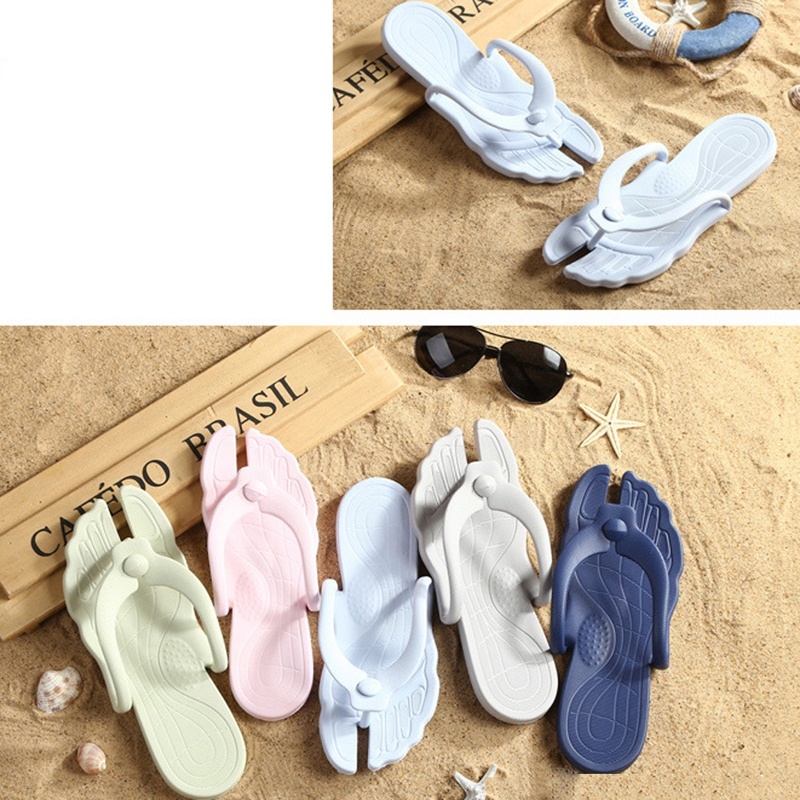 [SG Seller] Travel Foldable Portable Slipper Anti-Slip Slippers Flip ...