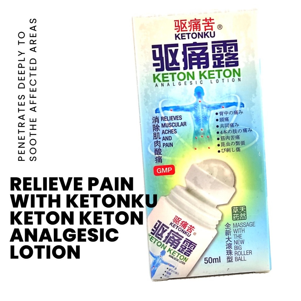 SML Ketonku Keton Keton Analgesic Lotion (50ml) | Shopee Singapore