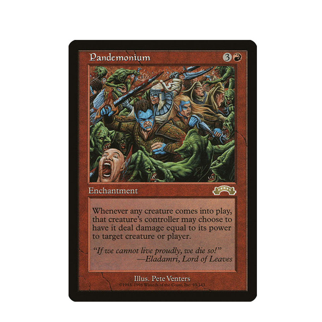 Magic The Gathering - Pandemonium Card (Exodus) | Shopee Singapore