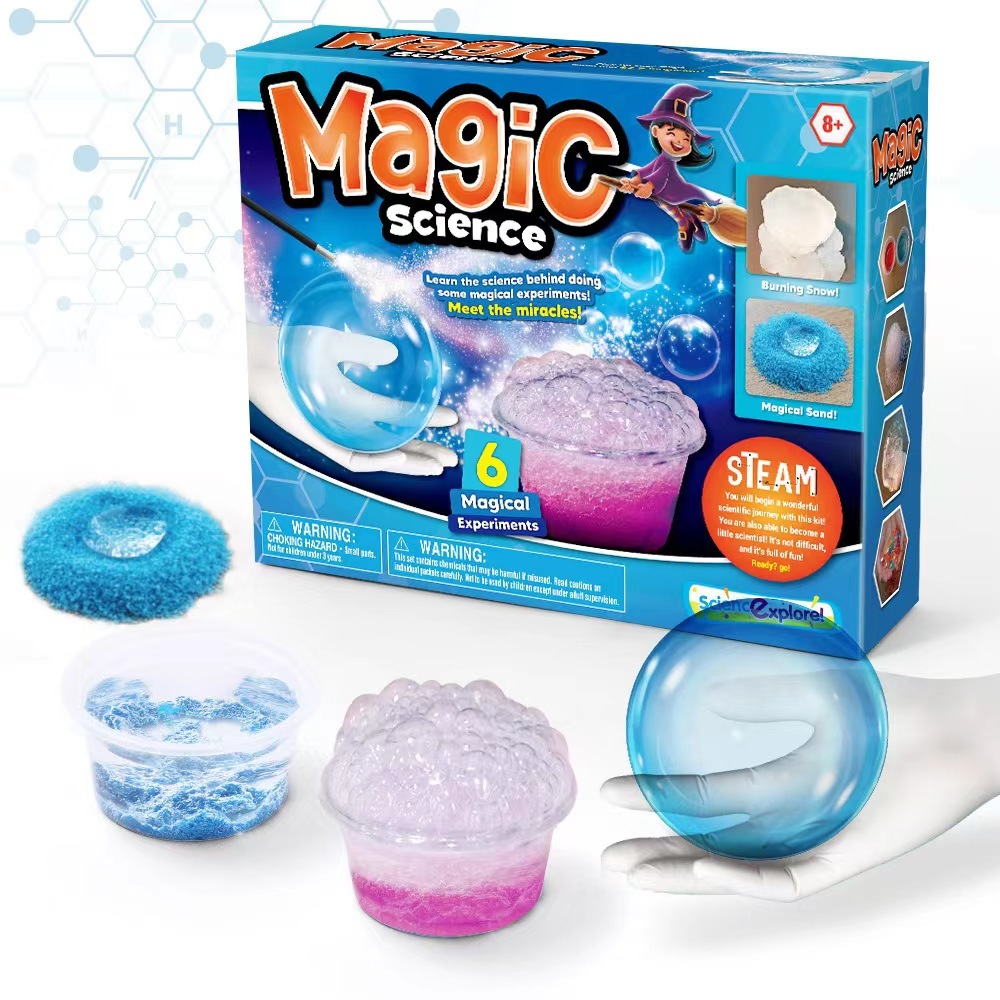 STEAM Science Explore 6 Magical and Fun Experiments for Kids Gift Set ...