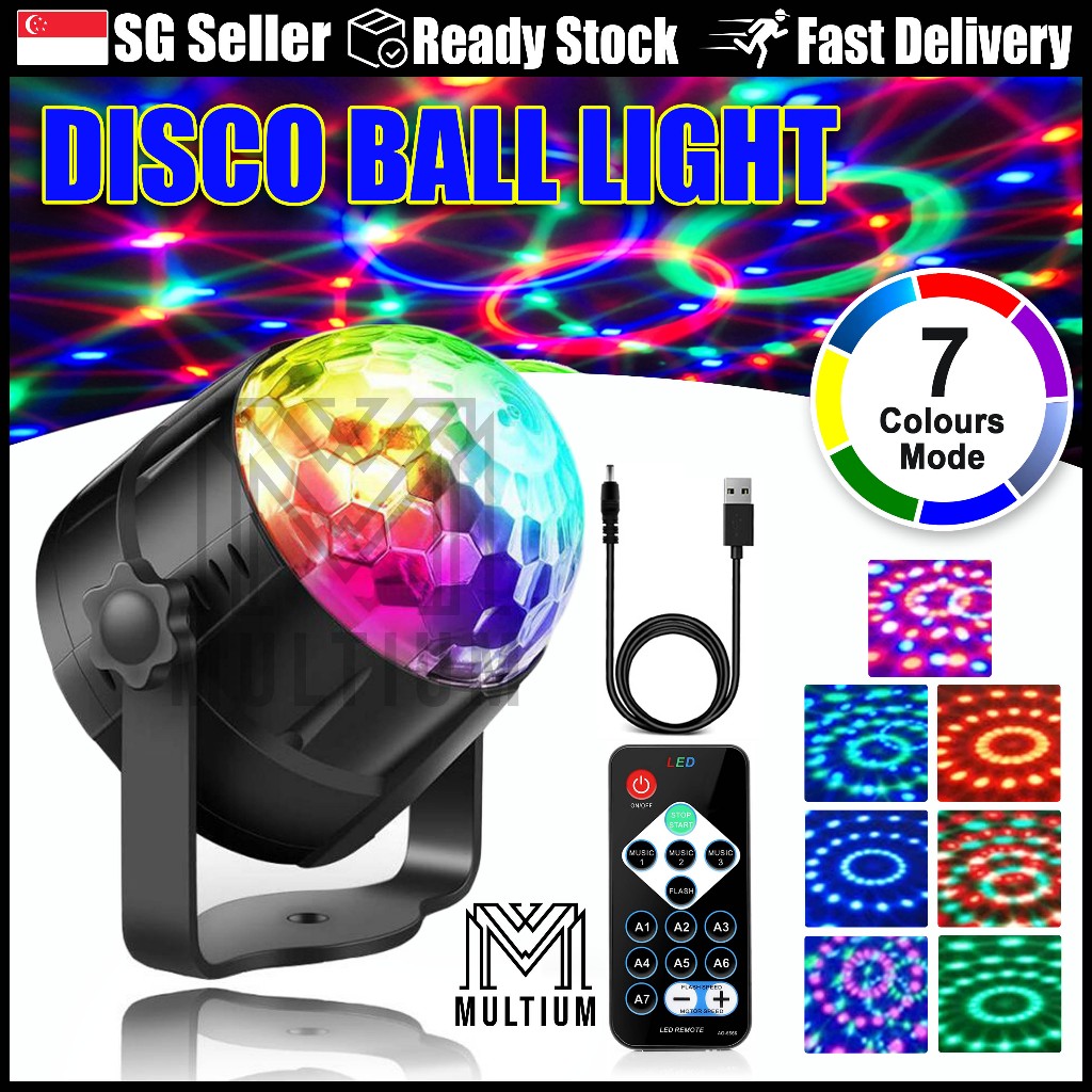 (SG Seller) Disco Light 7/15 colours Party Ball | Disco Ball | disco ...