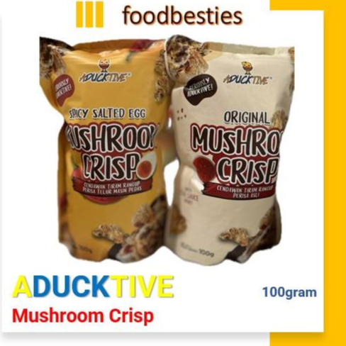 ADUCKTIVE MUSHROOM CRISP (ORIGINAL/SPICY SALTED EGG) | Shopee Singapore